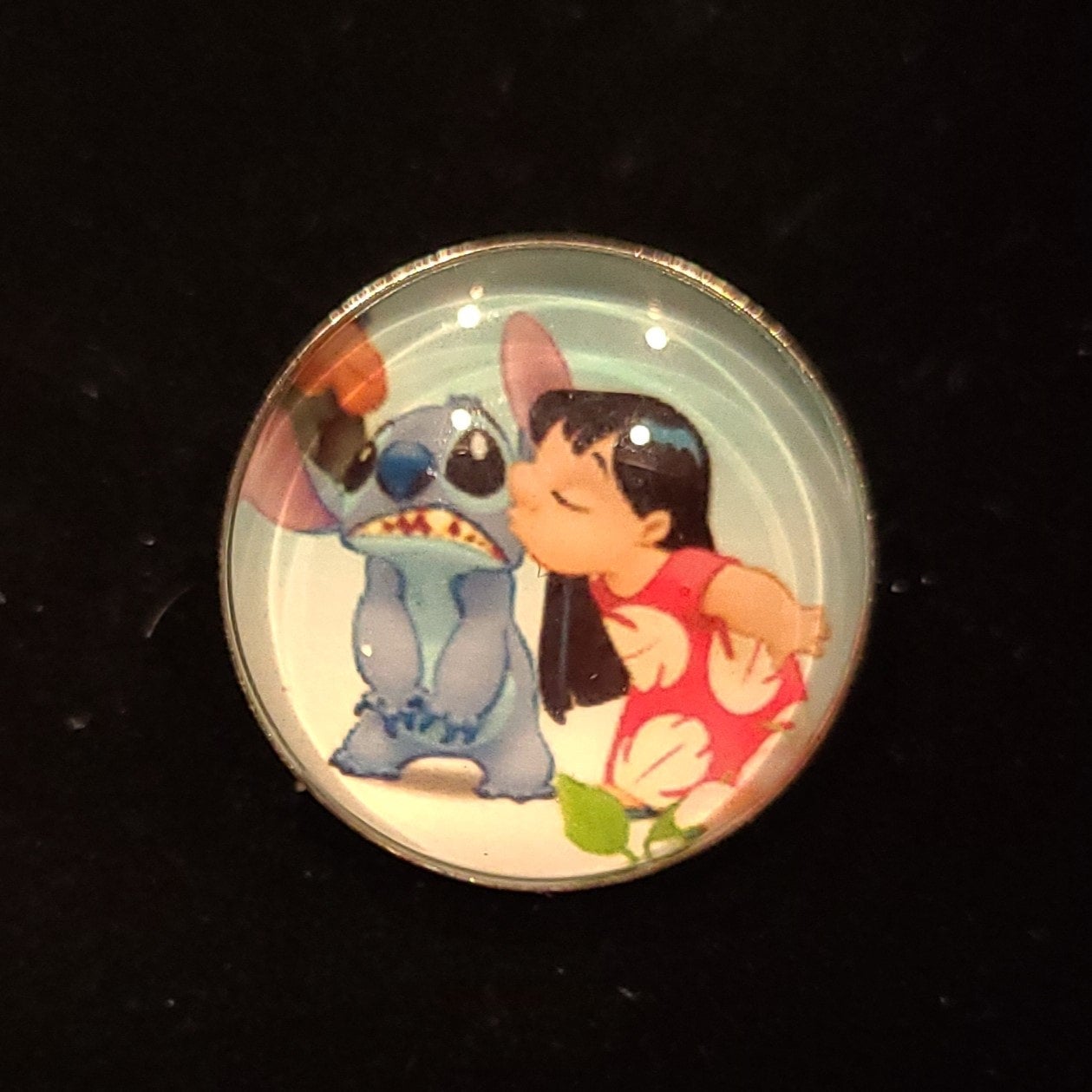 Glass_Lilo&Stitch 622 | DB Snap Jewelry